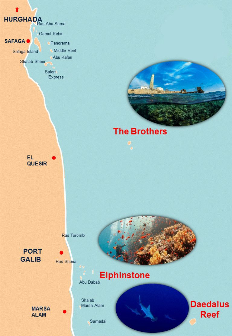 Red Sea Itineraries | Liveaboard Diving | Explorer Ventures Fleet®